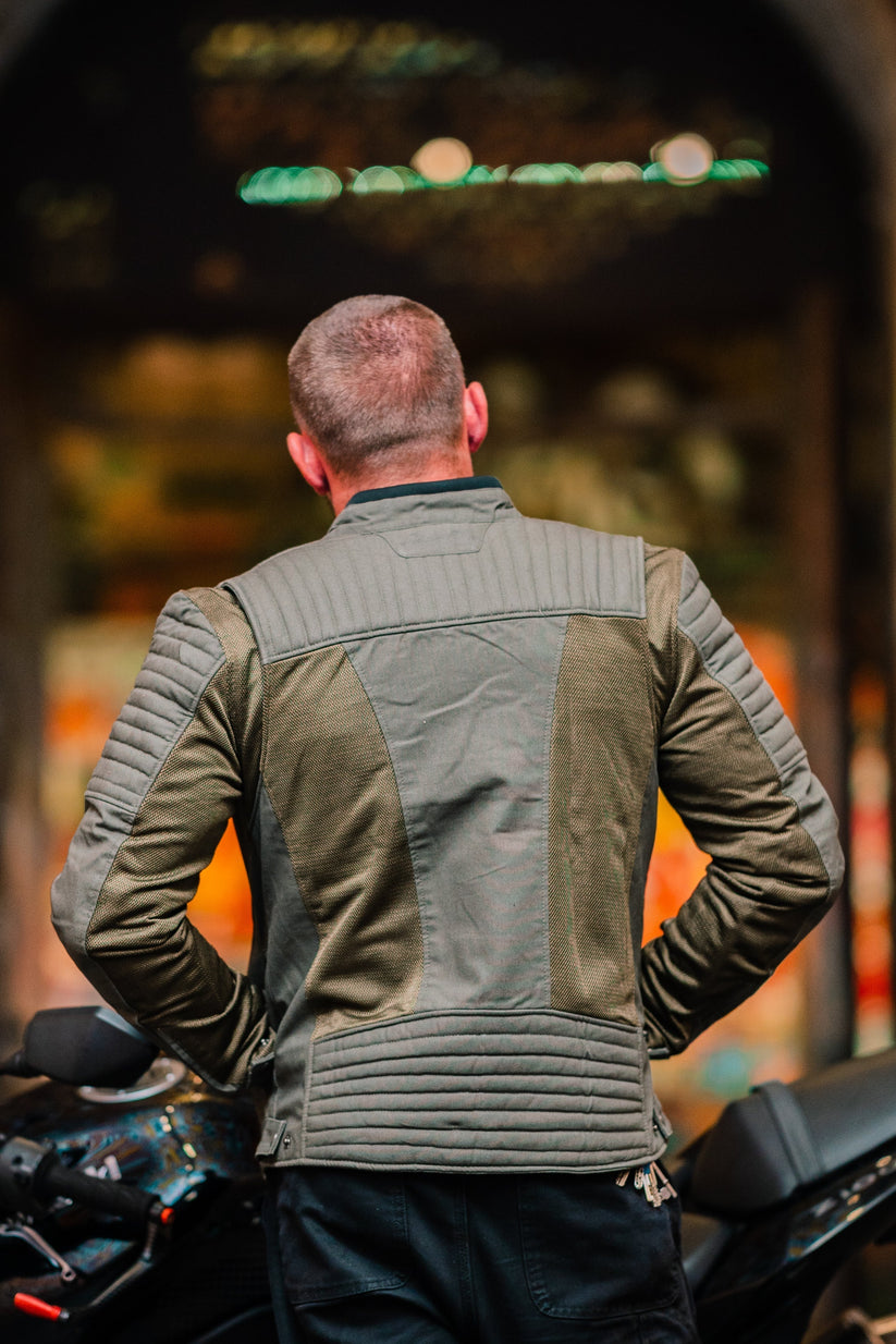 Canvas Jacket for Men | Mesh Canvas Jacket – OZ Moto Gear